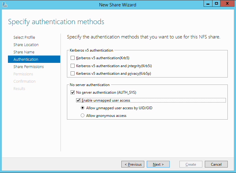 Setting Up NFS Share on Windows